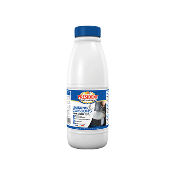 Crème de cuisson légère 18% MG Liaisons & Cuissons | Brique 1L ...