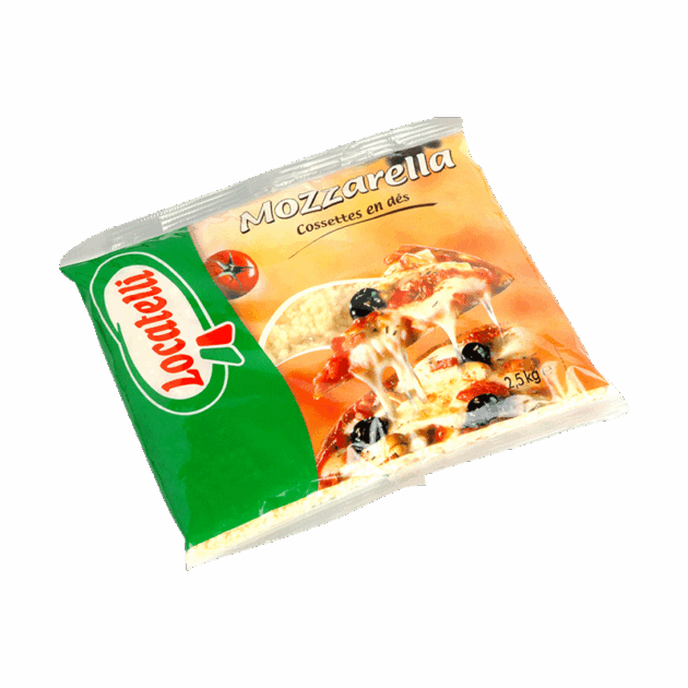 Fromage à Pizza Mozzarella cosette | Sac 2.5kg | Lactalis Foodservice