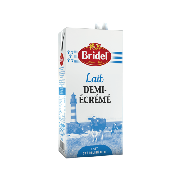 Lait Demi-Écrémé UHT Bocage | Brique 1L | Lactalis Foodservice