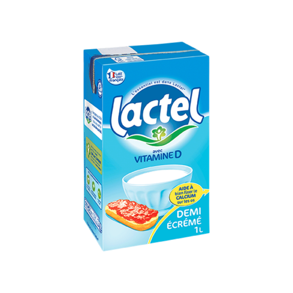 Lait Demi-Écrémé Stérilisé UHT | Bouteille 1L | Lactalis Foodservice