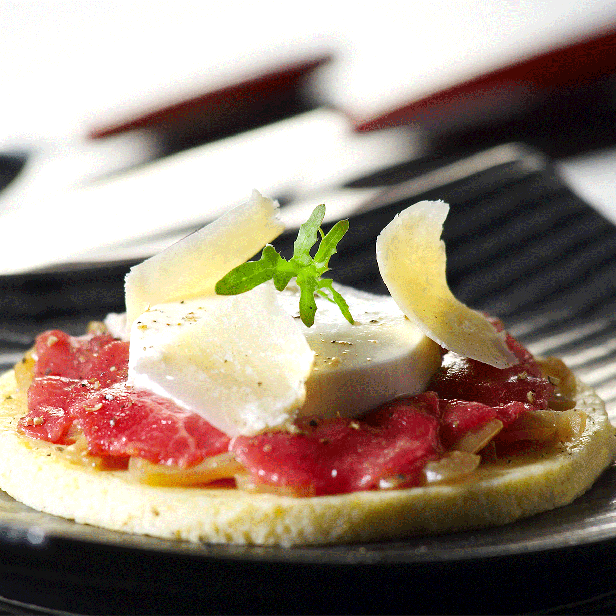 Recette - Palet de polenta | Lactalis Foodservice
