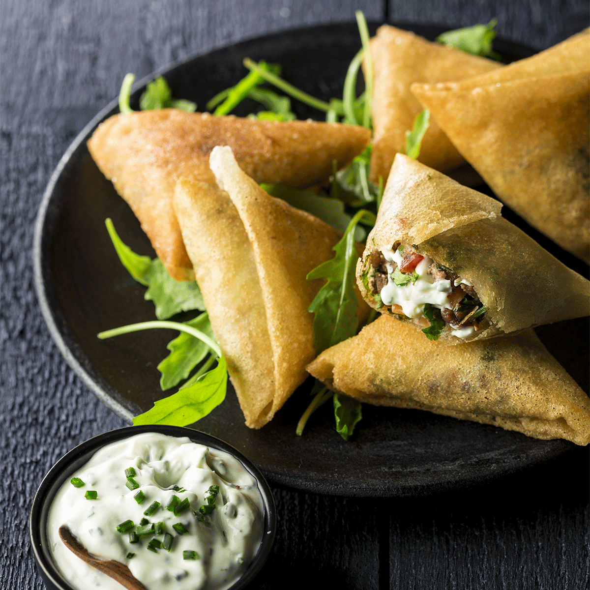 Recette - Samoussa Boeuf Curry | Lactalis Foodservice