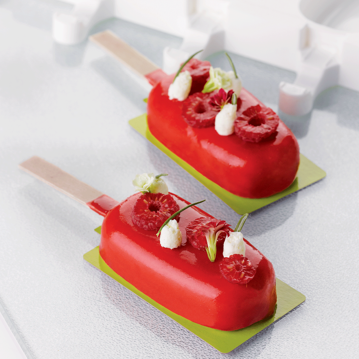 Recette - Sucettes Framboise | Lactalis Foodservice