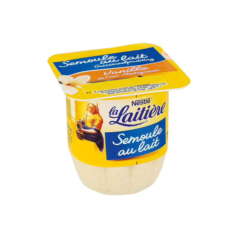 Semoule au Lait à la Vanille | Pot 115gr | Lactalis Foodservice