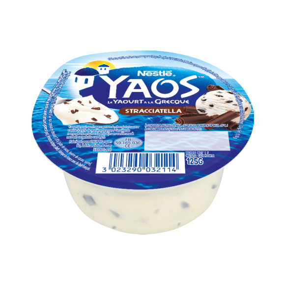 YAOS Yaourt à la Grecque Stracciatella | Pot 125gr | Lactalis Foodservice