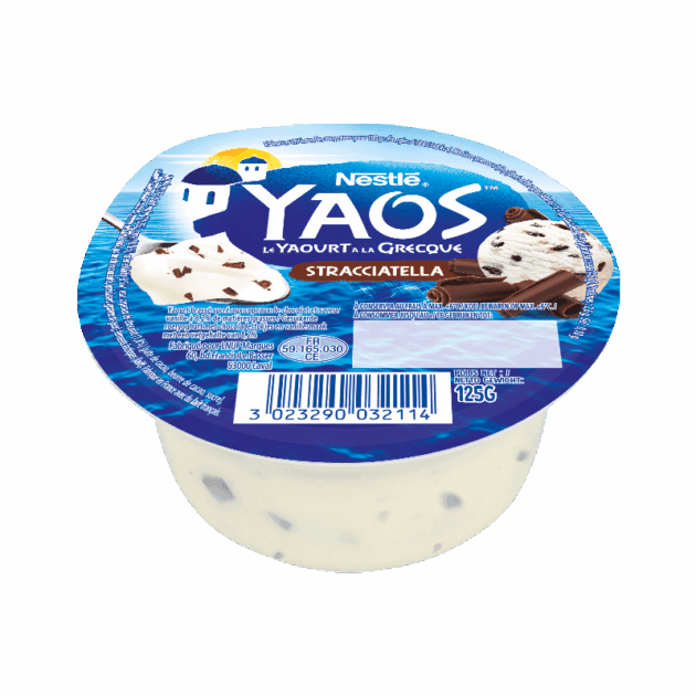 YAOS Yaourt à la Grecque Stracciatella | Pot 125gr | Lactalis Foodservice