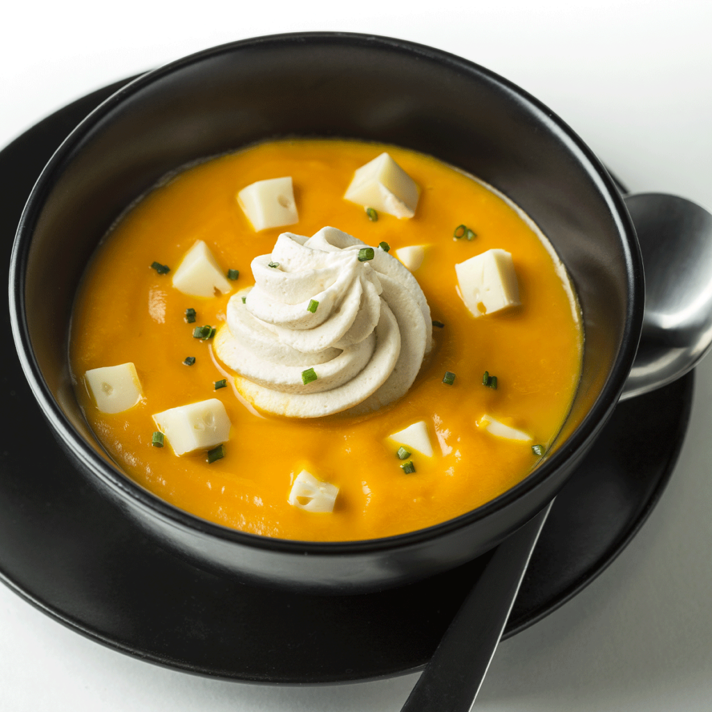 Recette - Velouté de Potiron au Saint Nectaire | Lactalis Foodservice