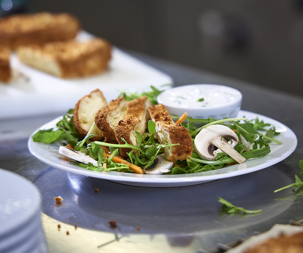 Recette - Mesclun de salades et bâtonnets de Crousti’Fromage | Lactalis ...
