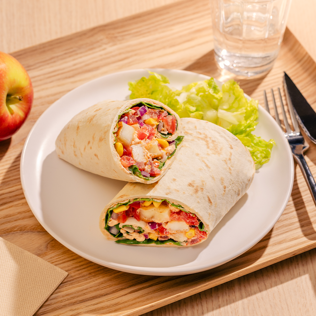 Recette - Wrap méditerranéen | Lactalis Foodservice